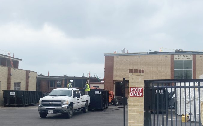 Shiner Catholic School Currently Working On Gym Renovations Lavaca